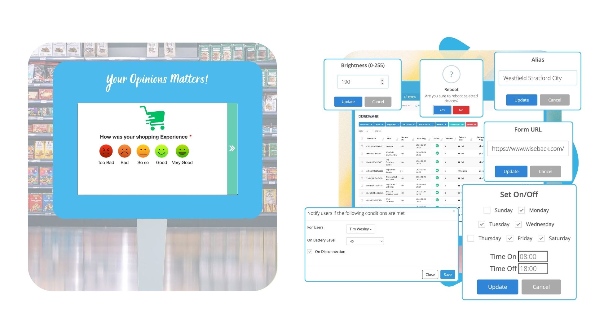Feedback Kiosk Software - XM Platform - Wiseback